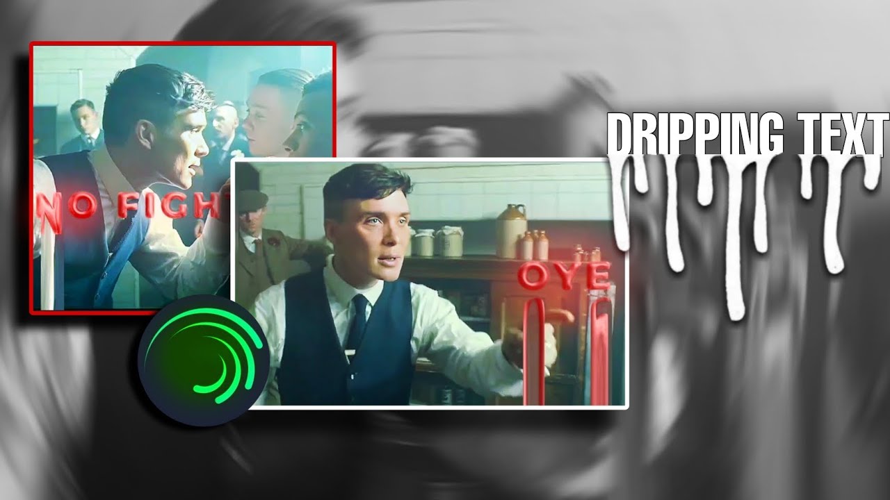 Dripping Text tutorial Alight Motion. - YouTube