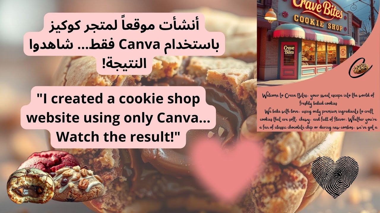 I Created a Cookie Shop Website Using Only Canva – No Code Needed.. 🍪 ...
