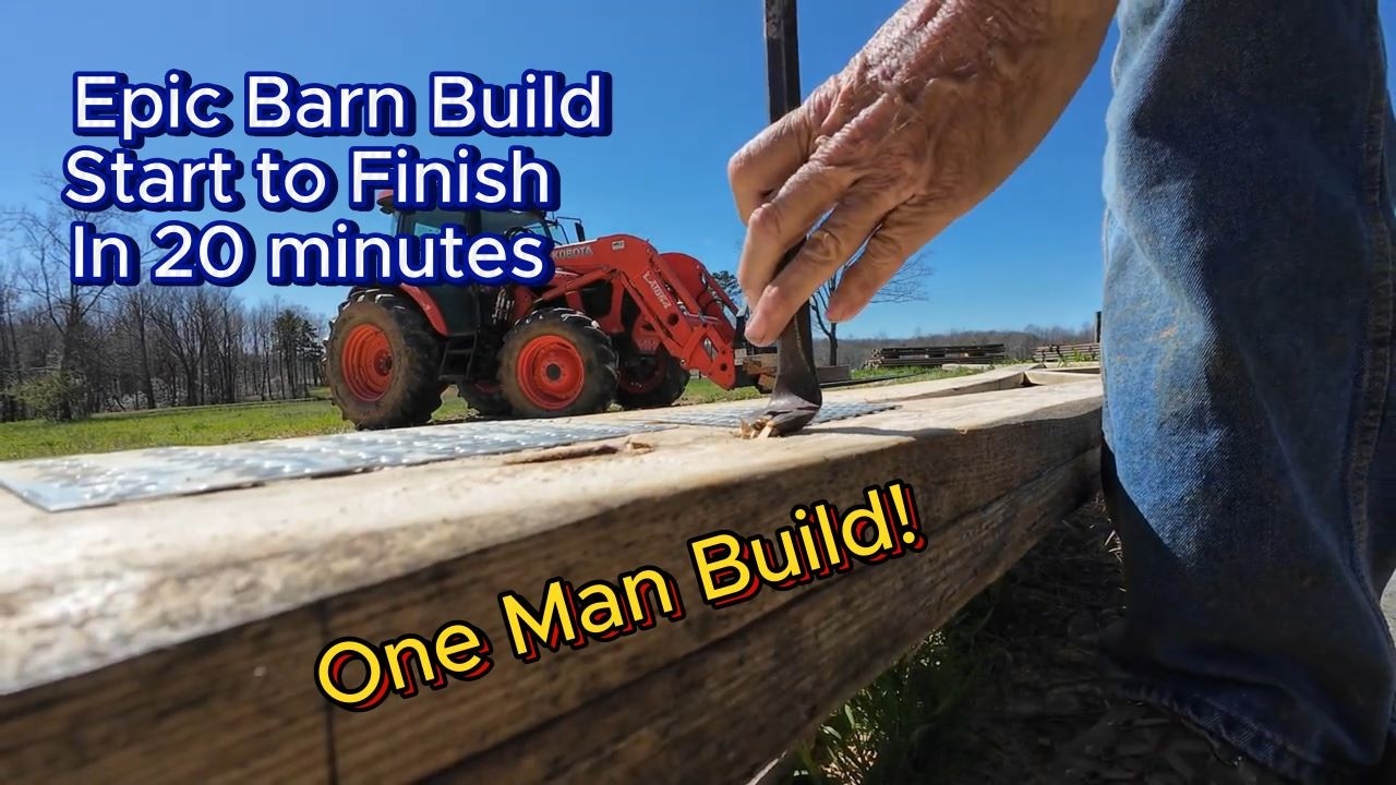 Barn Build Time Lapse Start To Finish - YouTube