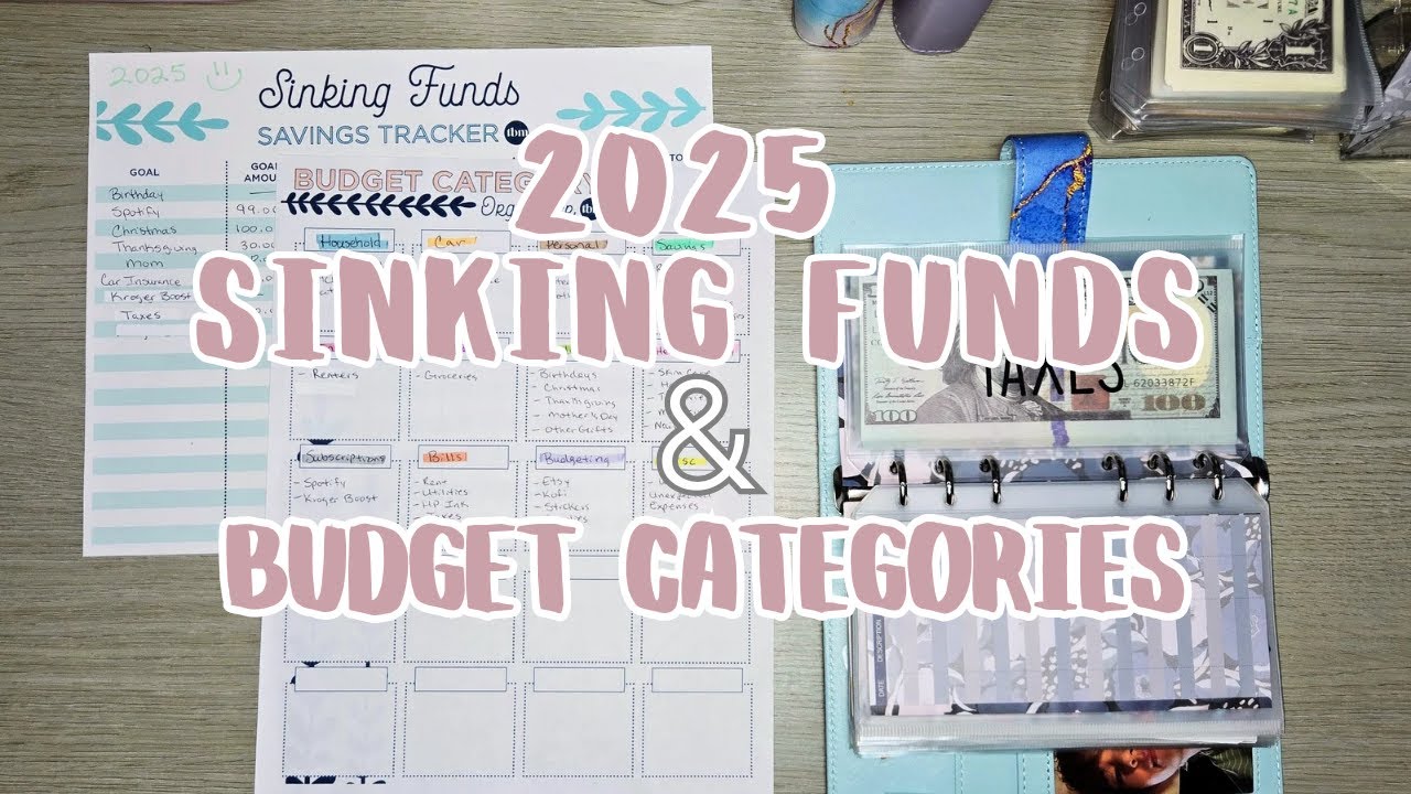 2025 Sinking Funds & Budget Categories | Money Goals 🤑| - YouTube