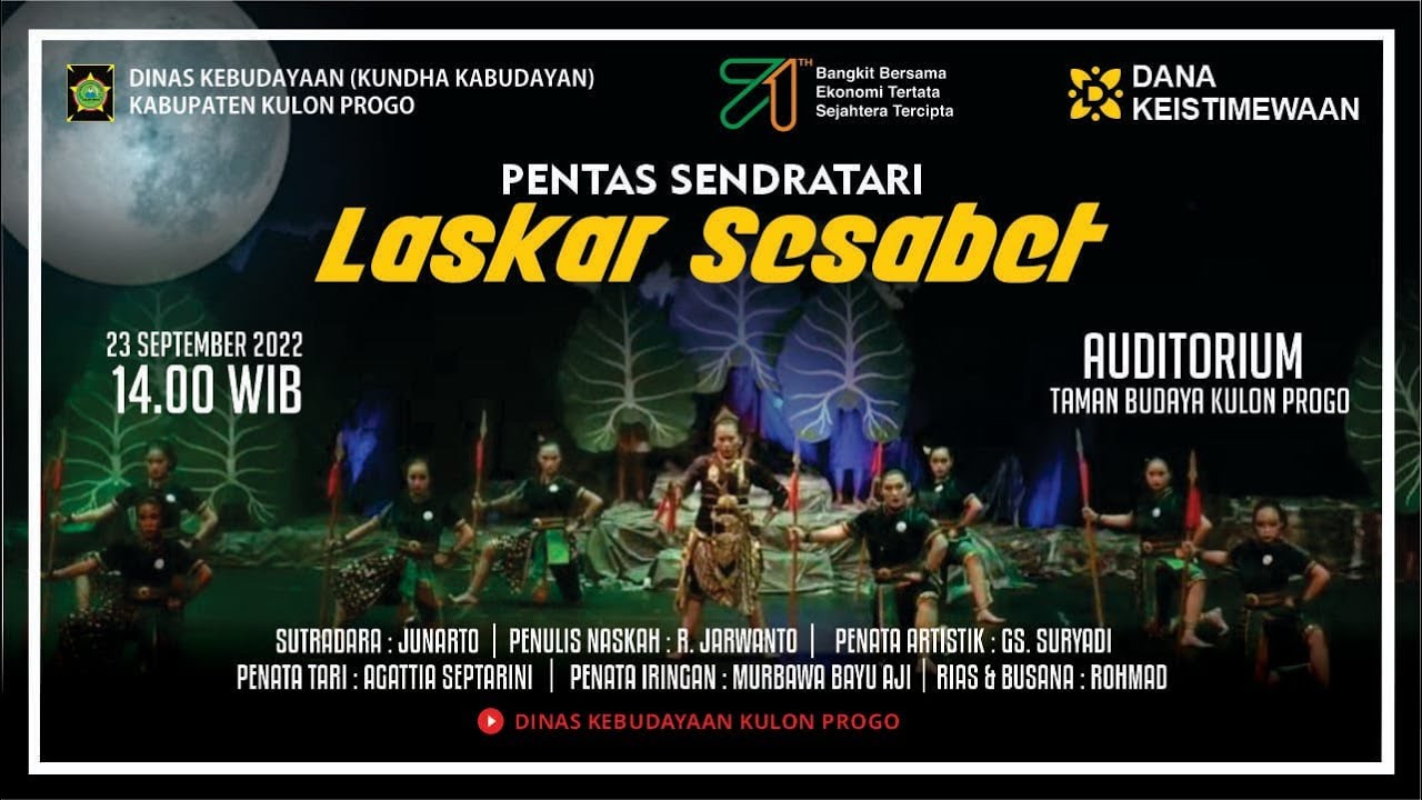 LIVE STREAMING - PENTAS SENDRATARI " LASKAR SESABET " , AUDITORIUM ...