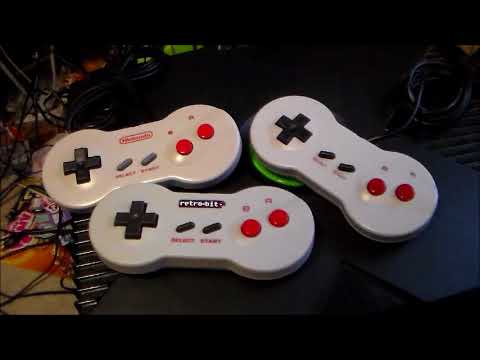Different variations of the NES Dogbone controller "Nintendo, Retro Bit ...
