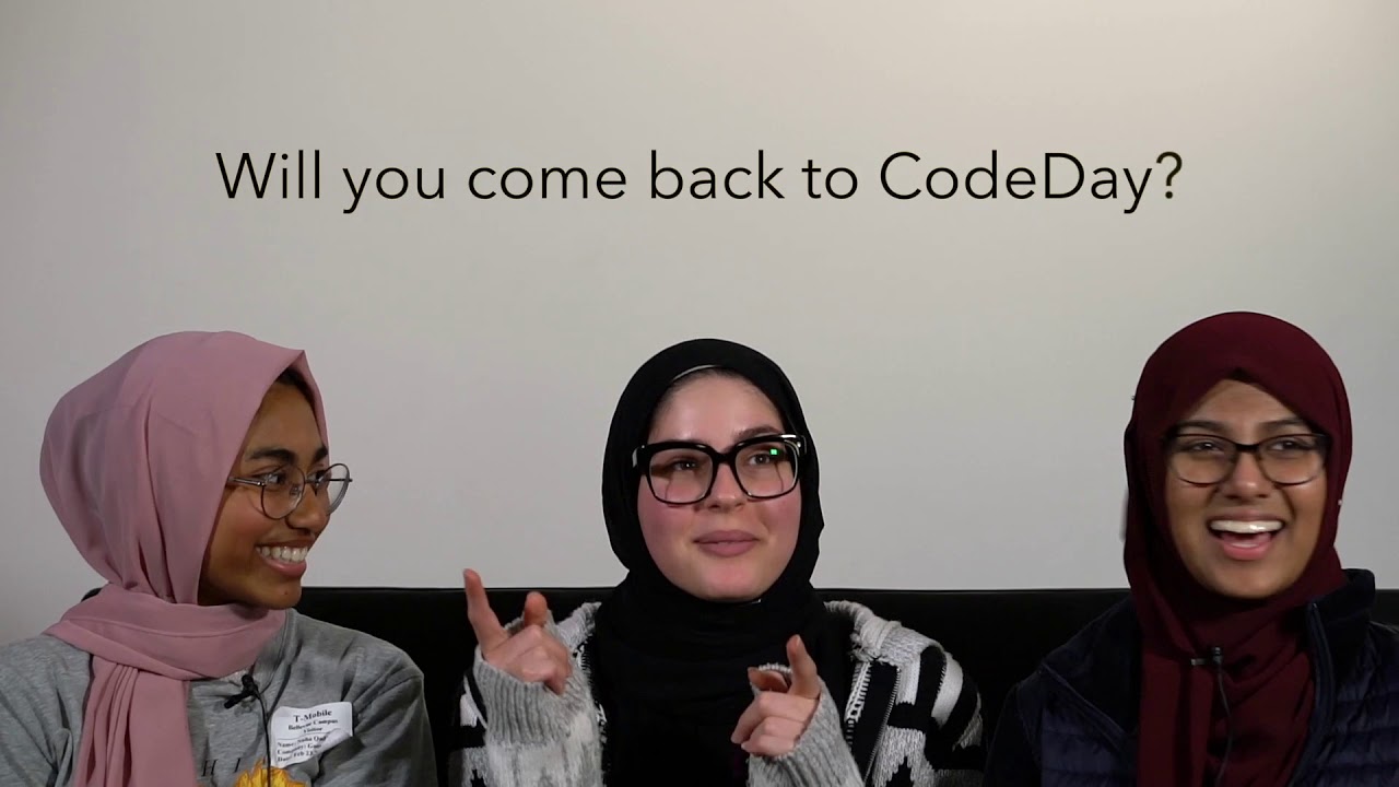 Why Students Love CodeDay with Nuha, Anissa, & Ayesha from Bellevue WA! - YouTube