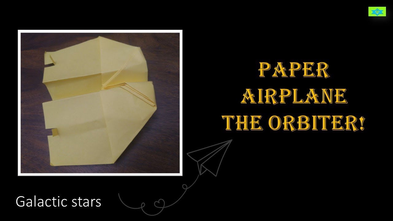How to fold a paper airplane - The orbiter! - YouTube