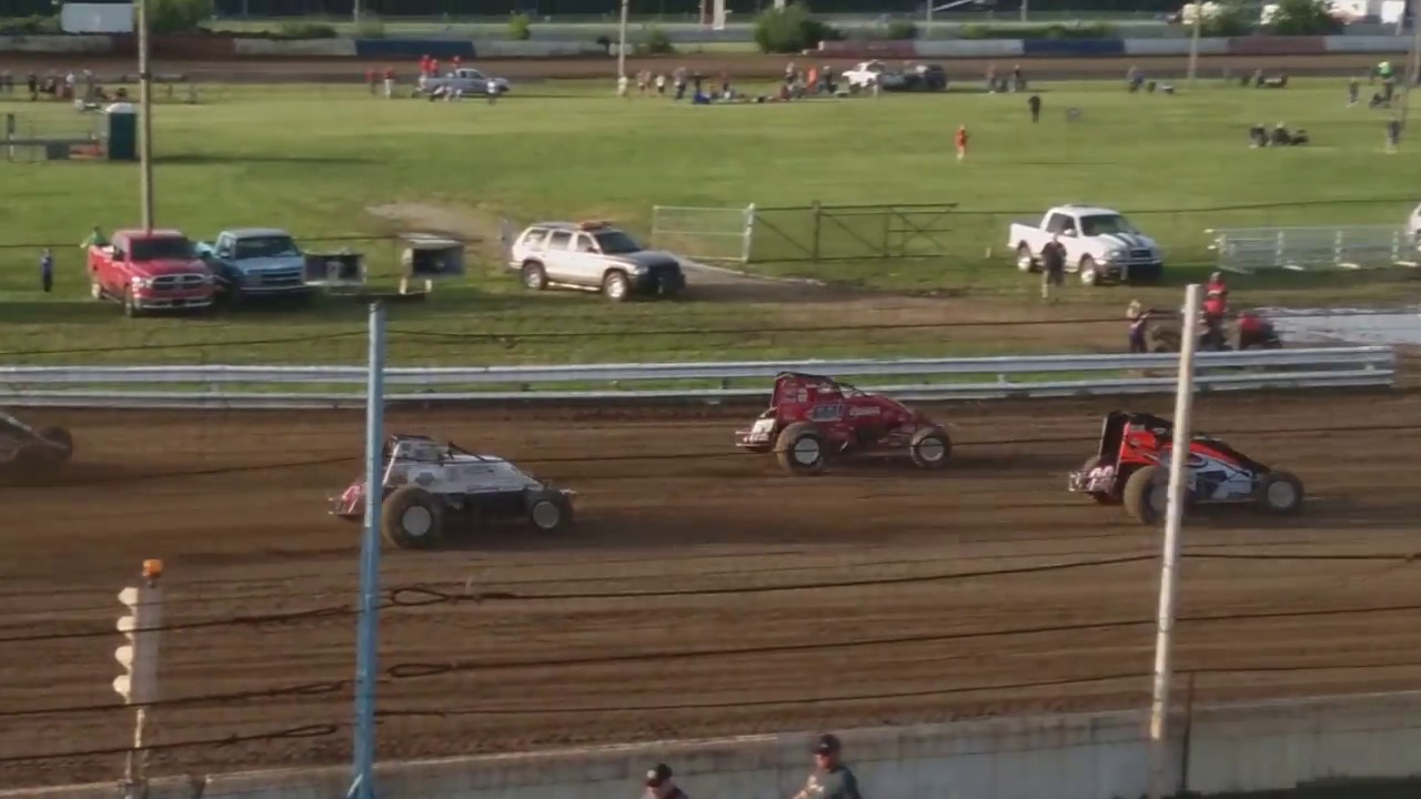 USAC Sprint Car Heat 1 Terre Haute Action Track 5/22/19 - YouTube