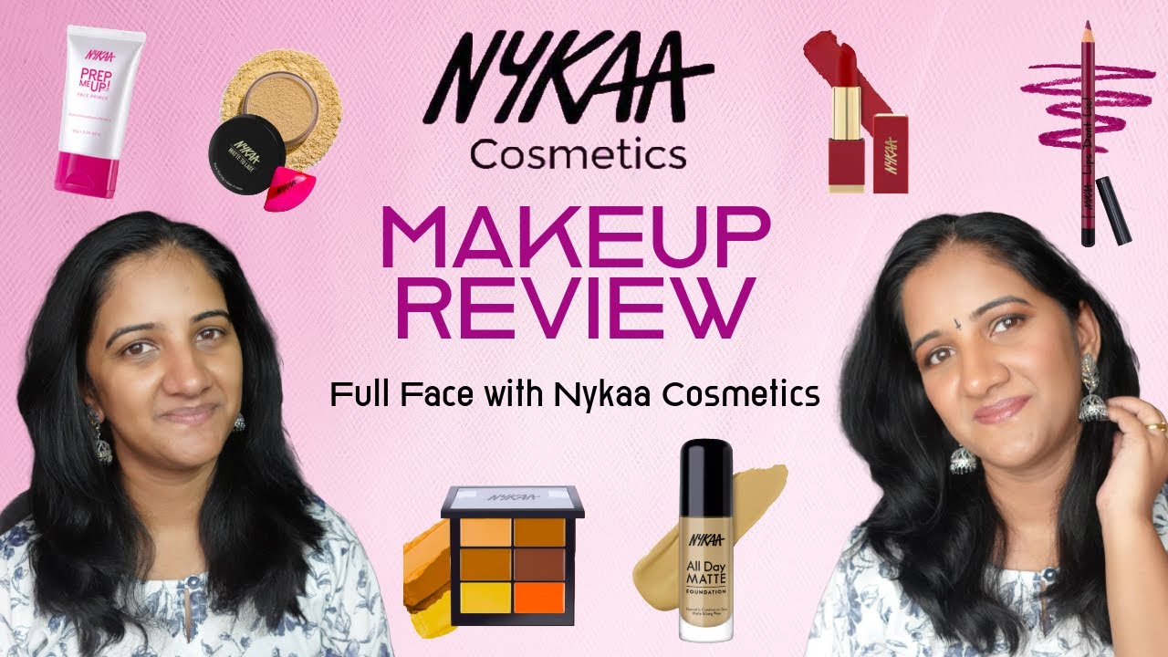 Full Face Makeup with Nykaa Cosmetics | Glam Tutorial - YouTube