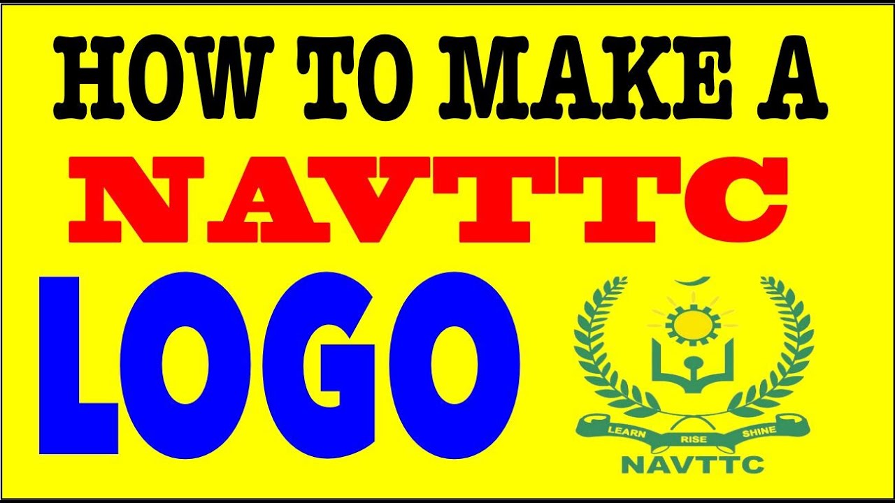 How to make navttc logo/create a navttc logo/navttc ka logo kis trah ...