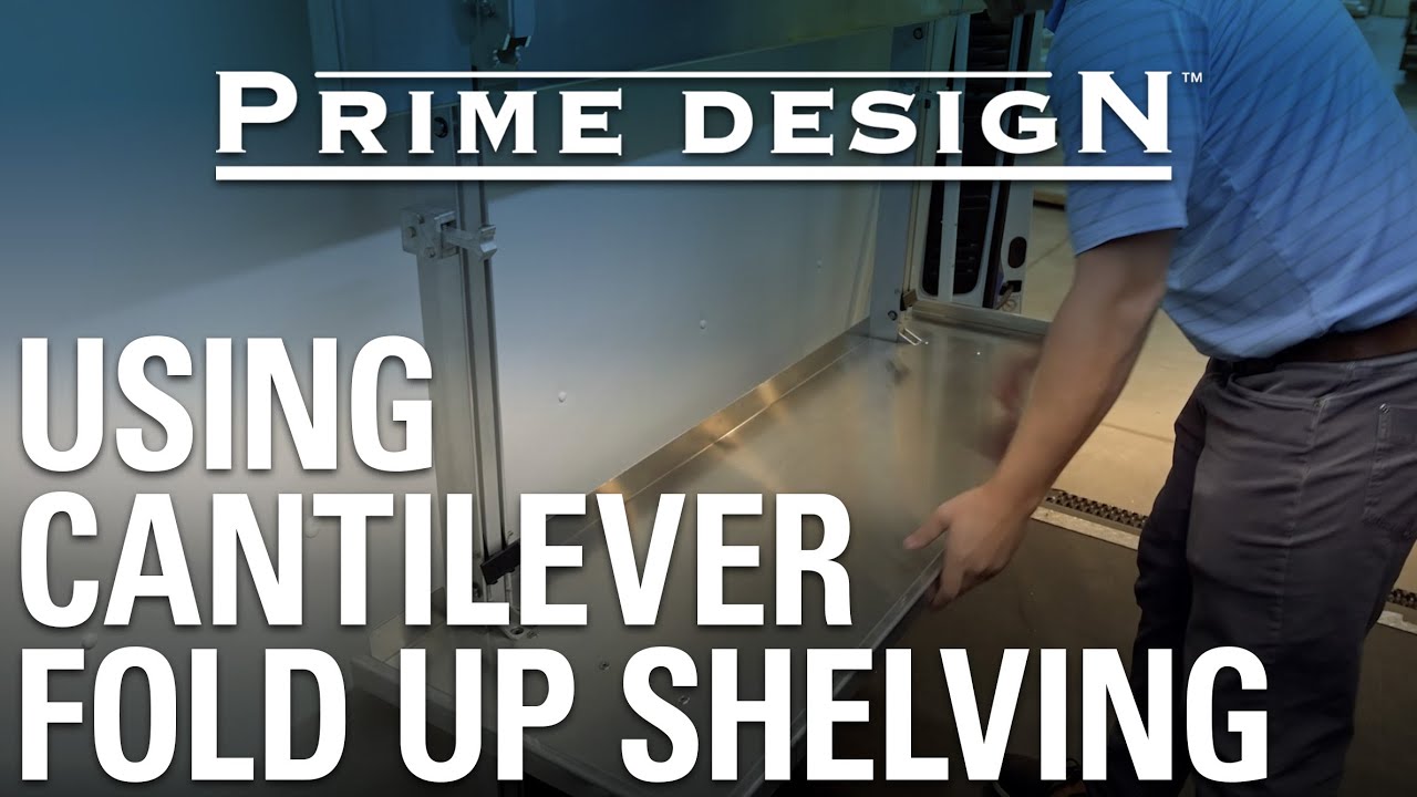 Using Prime Design Cantilever Fold Up Shelving - YouTube