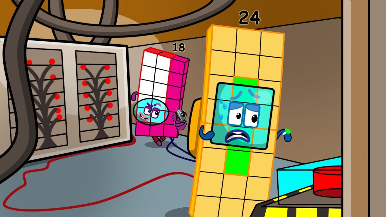 Omg!!! Numberblocks 24 and NB 18 play Among Us | Numberblocks fanmade ...