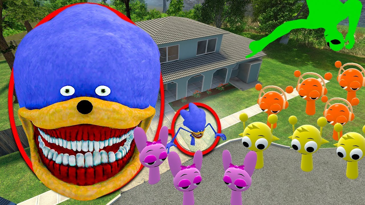 Se revela la base secreta GMOD de Shin Sonic - YouTube