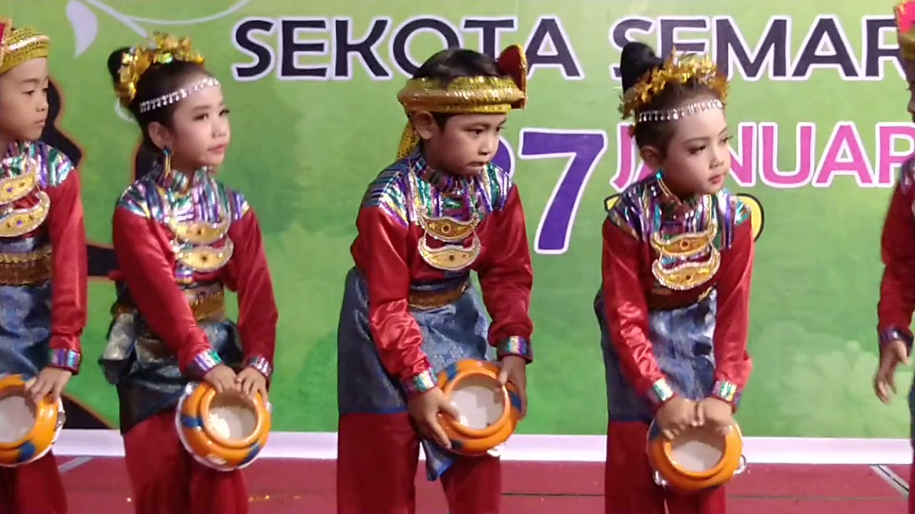 Tari Rebana Aceh - TK BHAYANGKARI 05 di Sri Ratu Pemuda Semarang - YouTube