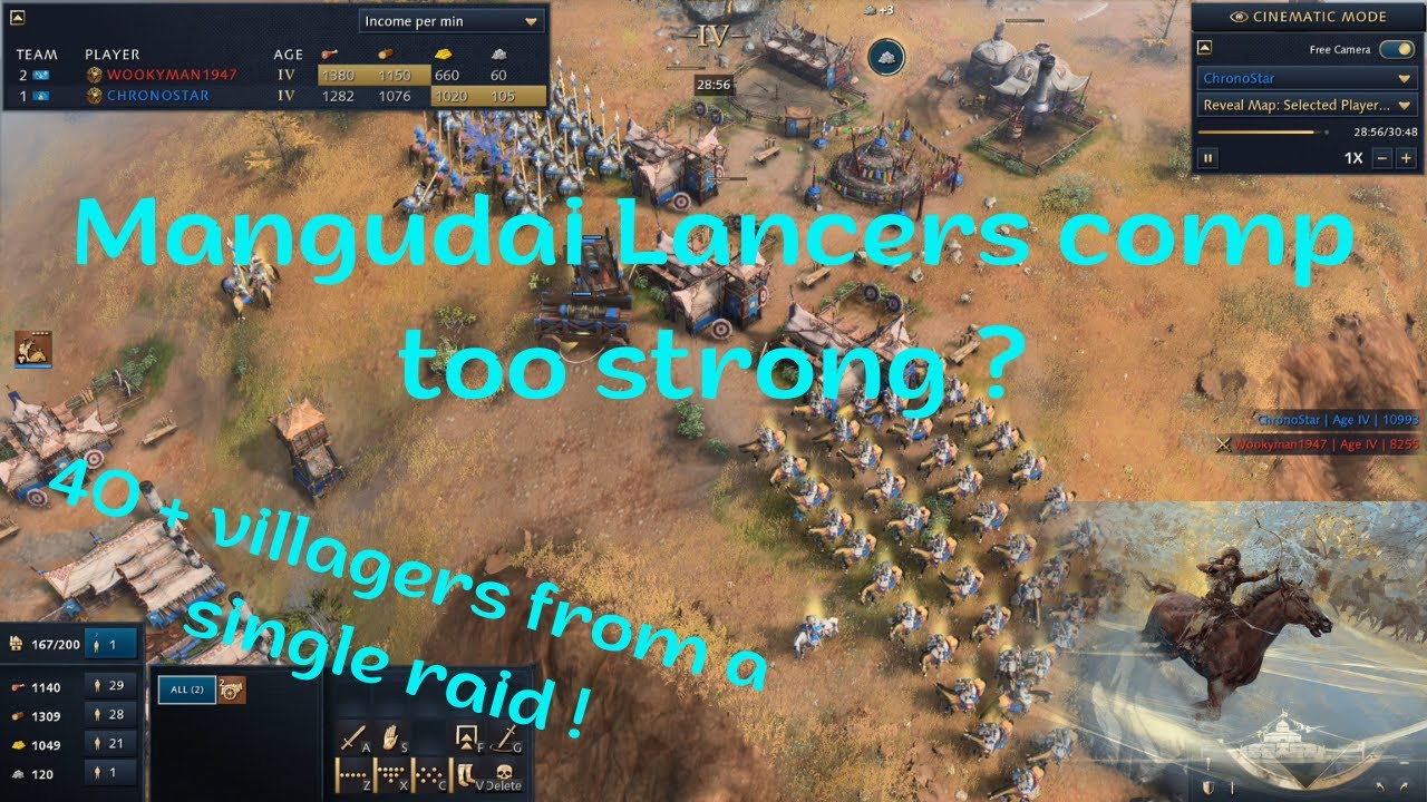 AoE4 | Mongol Build Order: Mangudais + Lancers Composition [The Horde ...