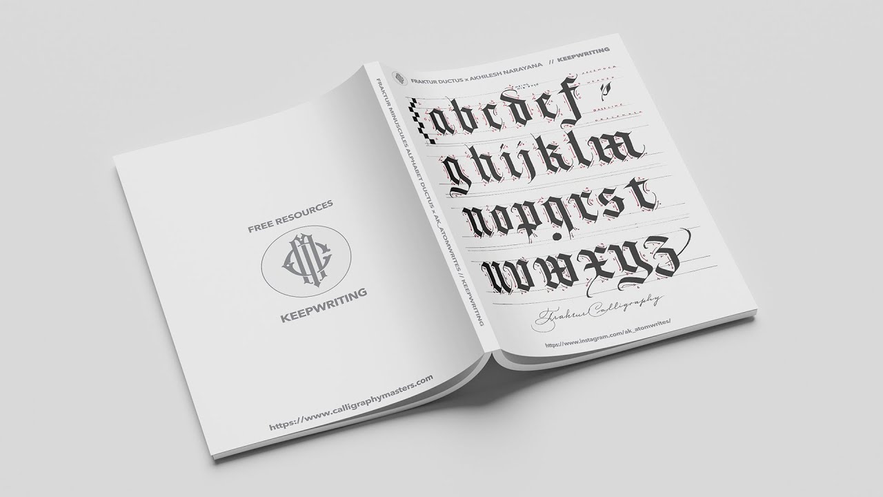 EASY Fraktur Calligraphy Alphabet Tutorial for Beginners - YouTube