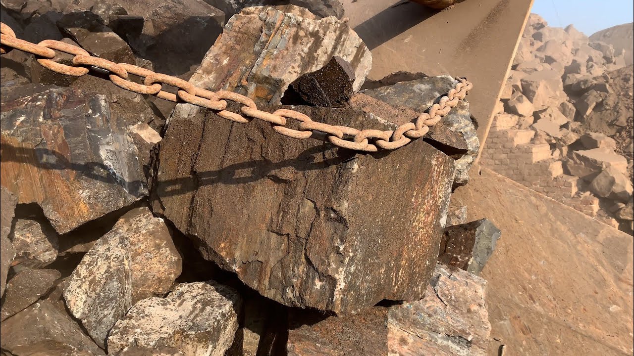 199#Amazing quarry rock crushing machine working satisfying rock ...