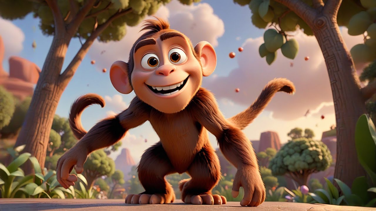 Max Monkey Does a Flip | Funny Monkey Song for Kids | Baby Songs and ...