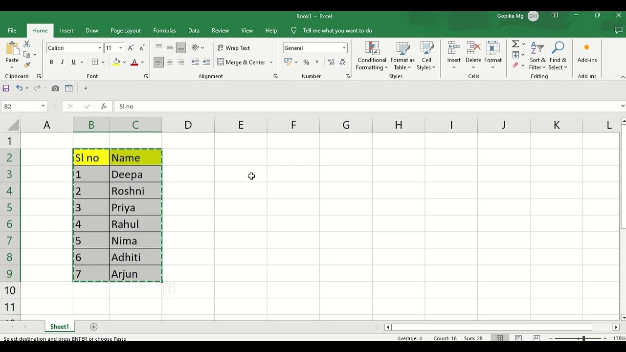 Ms Excel Data Transposemicrosoftoffice Msoffice Exceltips Spreadsheetsoftware Youtube