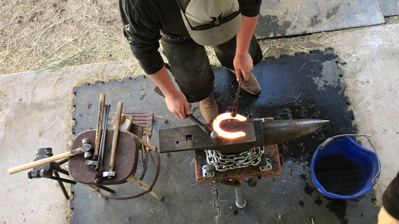 Hot Shoe Anvil Work by Phoenix Farrier - YouTube