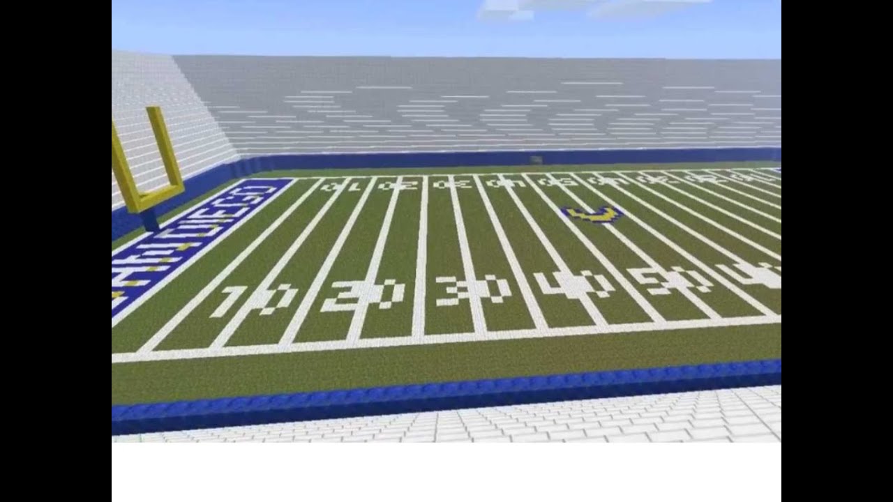 Minecraft American football mini game - YouTube
