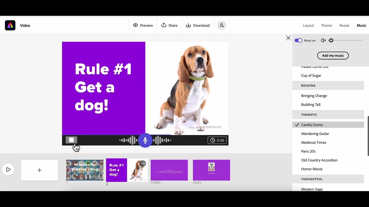 Editing and Sharing Your File (Adobe Express) - YouTube