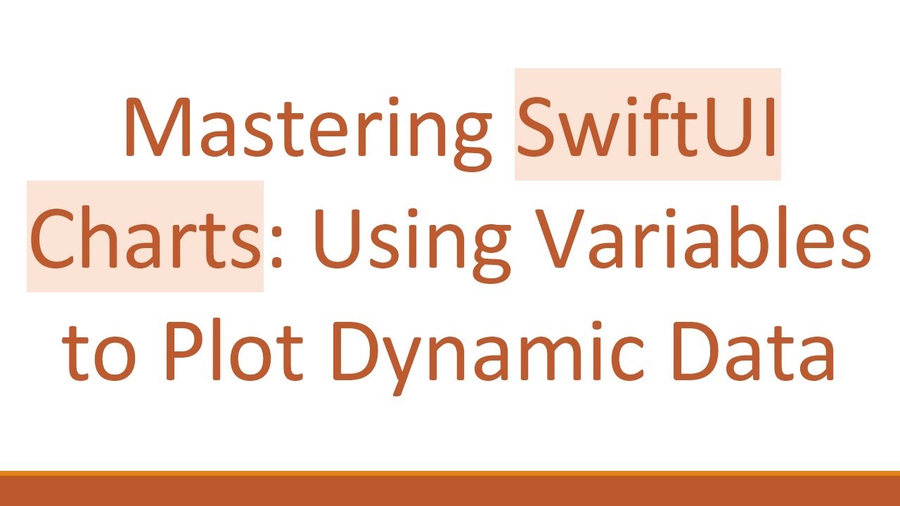 Mastering Swiftui Charts Using Variables To Plot Dynamic Data Youtube 5487