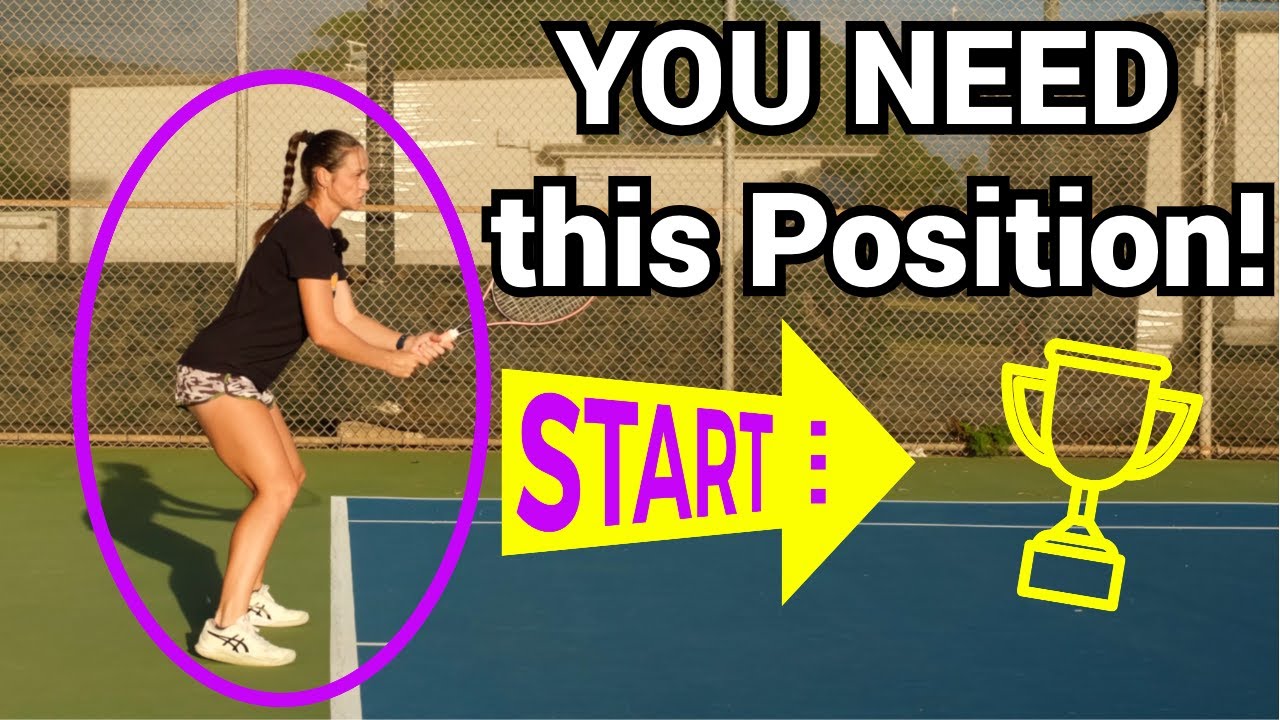 How to get in the ready position in tennis - YouTube