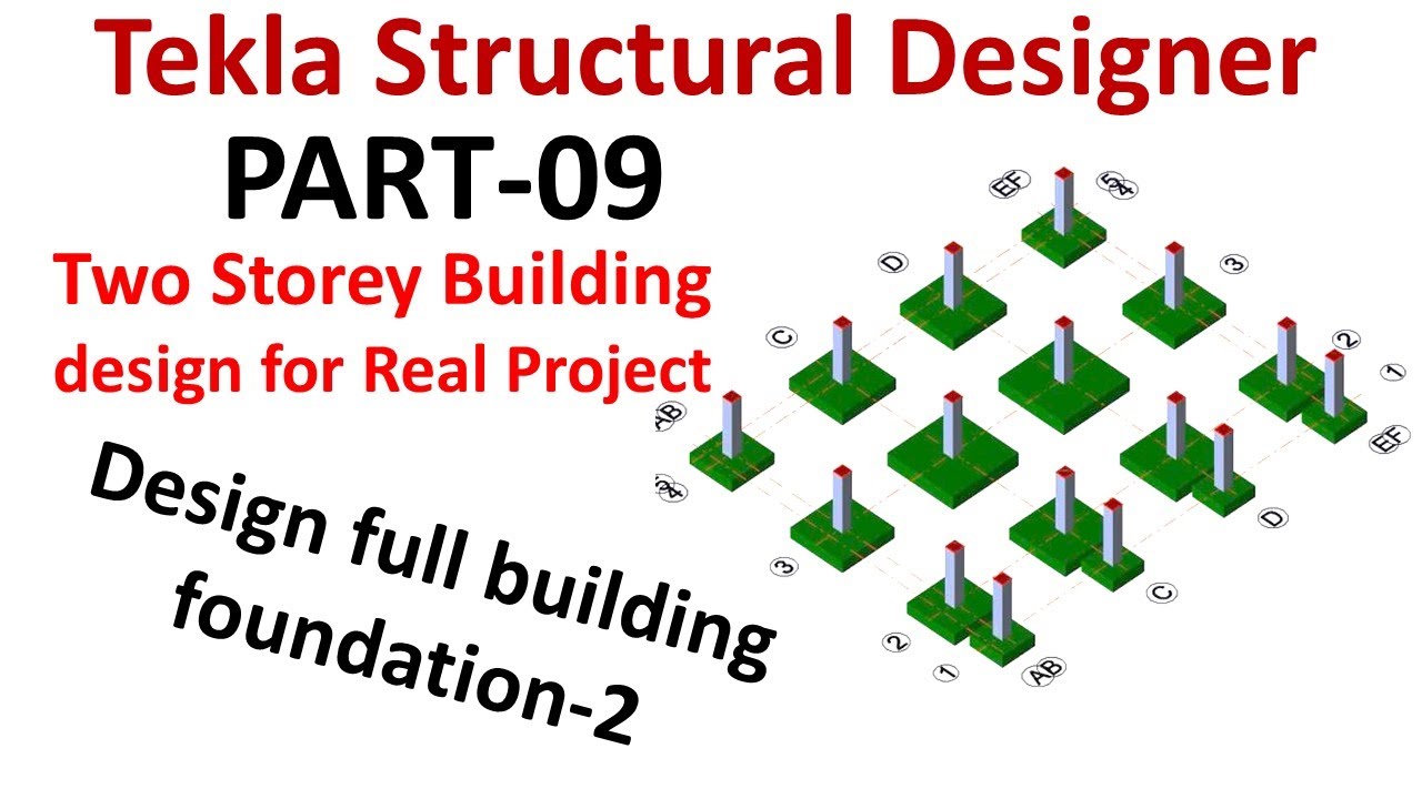 Two Storey Building design for Real Project in Tekla Structural ...