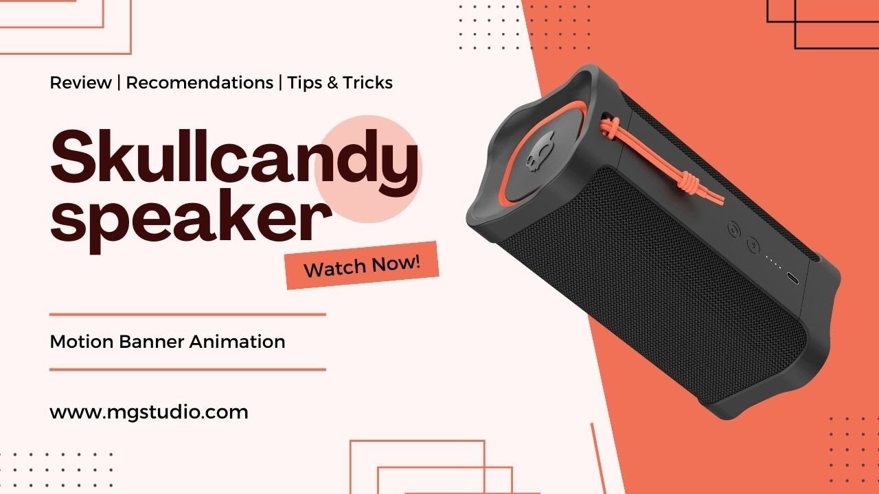 SkullCandy Speaker Motion Banner Animation - YouTube