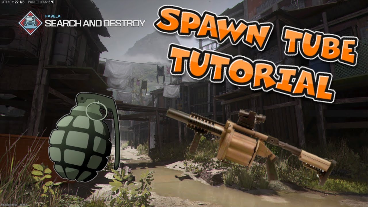 Modern Warfare III - Spawn Tube/Nade Tutorial (Favela) - YouTube