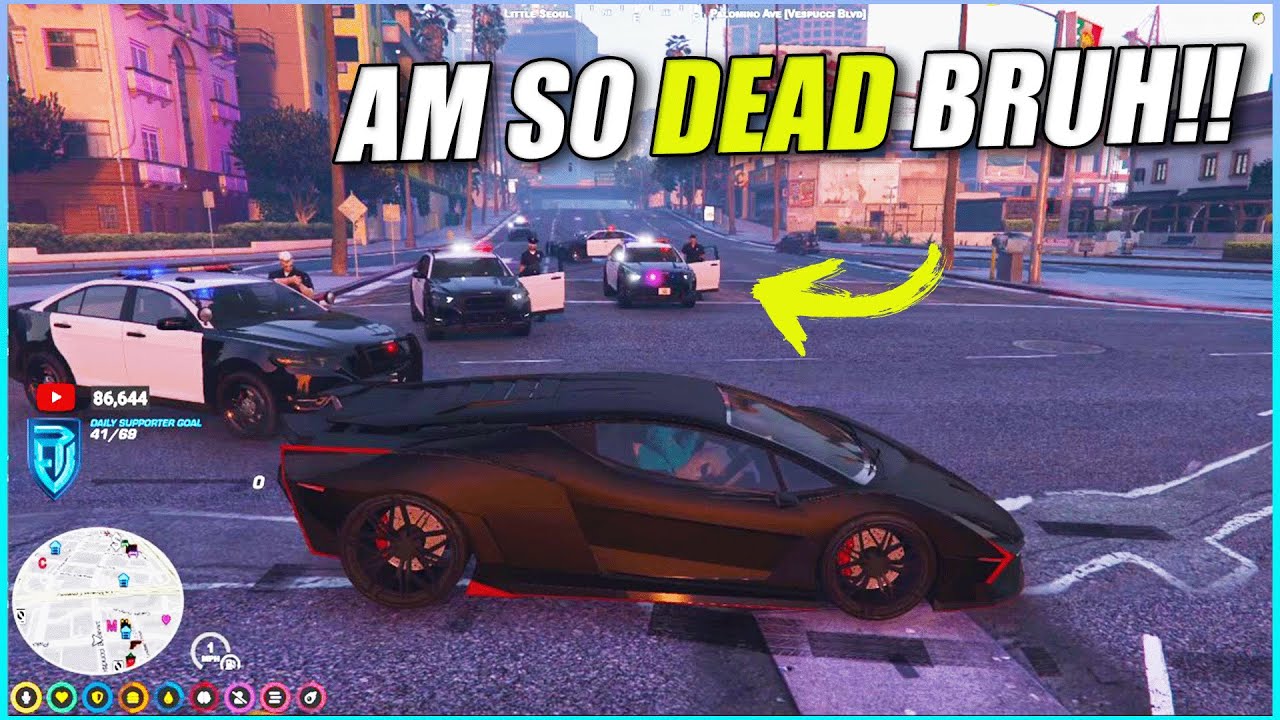 Randy Gets Surrounded By 9 COP's After He Pits Dan Faily! | NoPixel RP ...