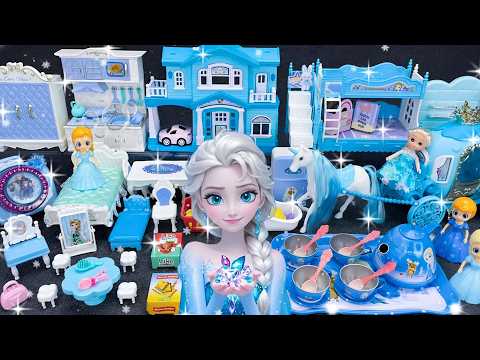 Ultimate Frozen Dream House Collection ❄️ ASMR Satisfying Unboxing Elsa Home Furniture Review Toys 🏰