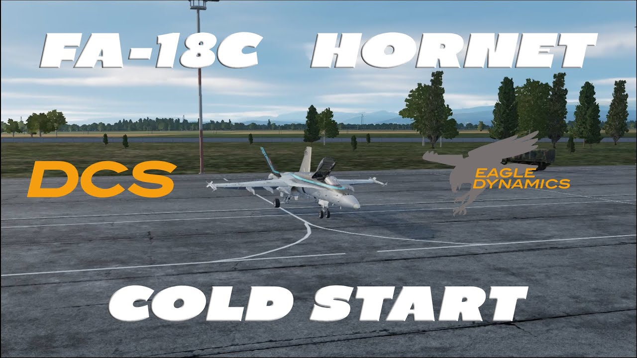 DCS WORLD | FA-18C Hornet Cold Start + Takeoff Tutorial - YouTube