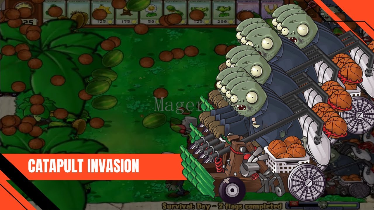 Incredible Catapult Invasion - Plants Vs Zombies - YouTube