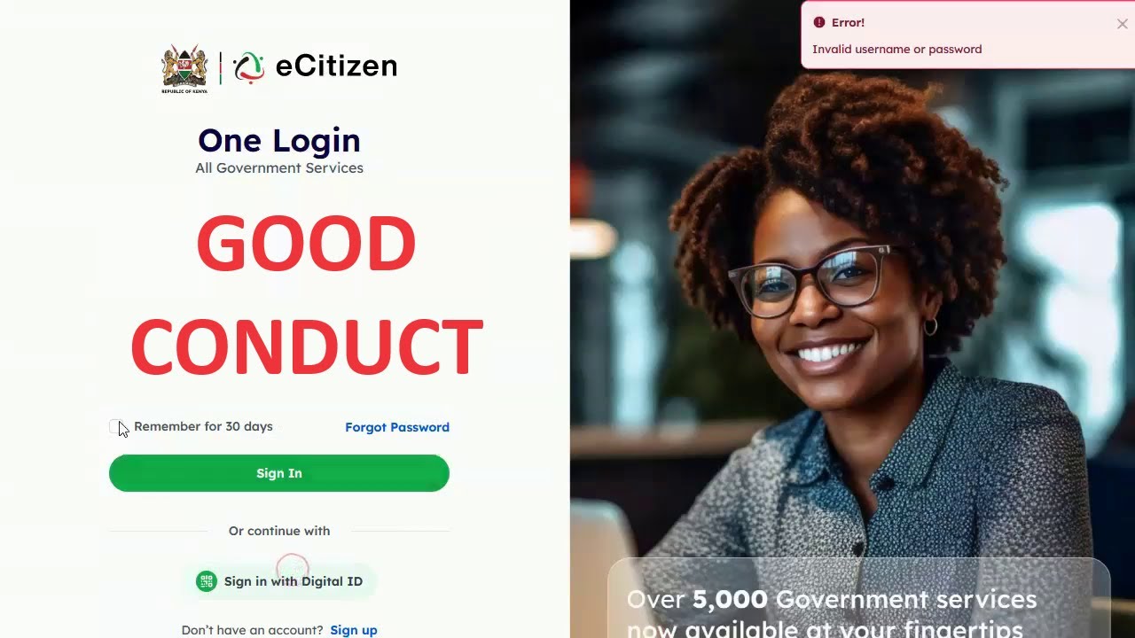 GOOD CONDUCT | How to Apply for One In Kenya, Especially For Minors ...