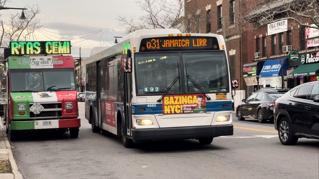MTA Bus action on the Q12, Q13, Q28, Q31, N20G, and N20X - YouTube