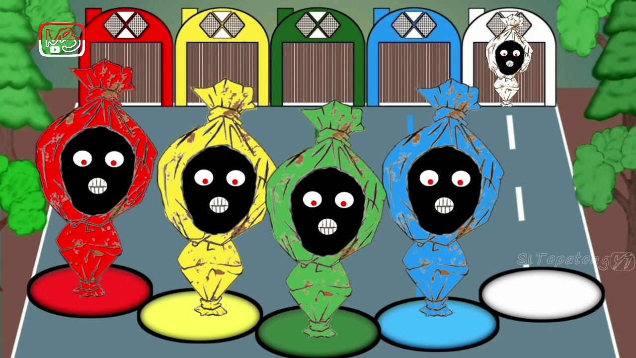 Belajar mengenal warna bersama pocong lucu - YouTube