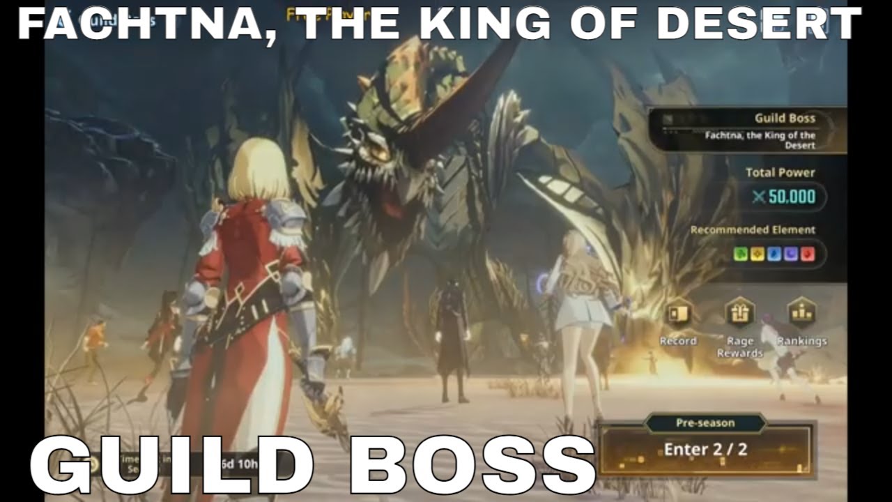 GUILD BOSS - FACHTNA, THE KING OF DESERT SOLO LEVELING : ARISE - YouTube