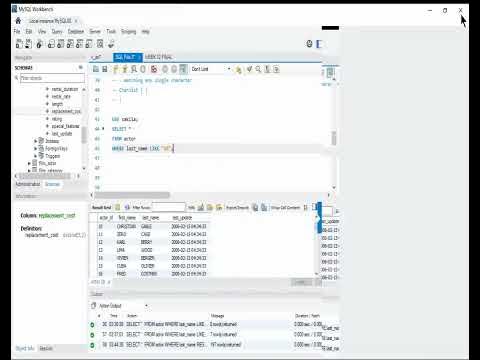 MYSQL | How to use LIKE & REGEXP operation - YouTube