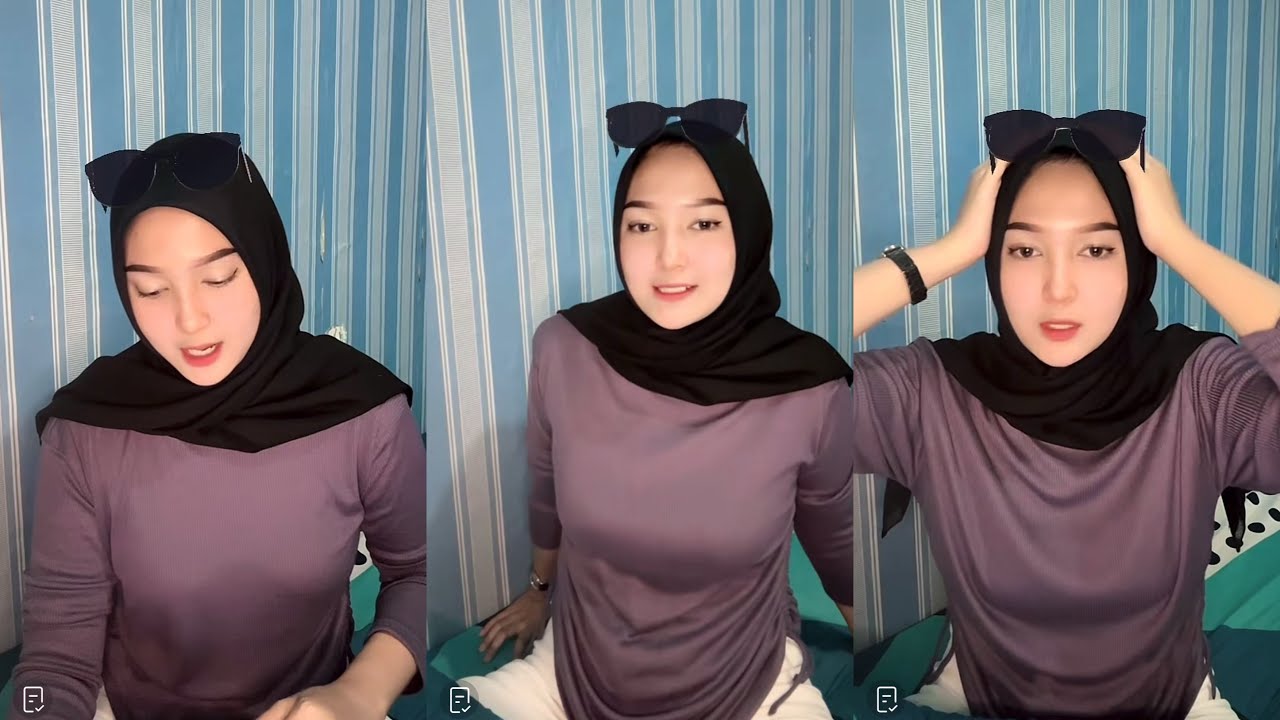 live hijab cantik menonjol banget - YouTube