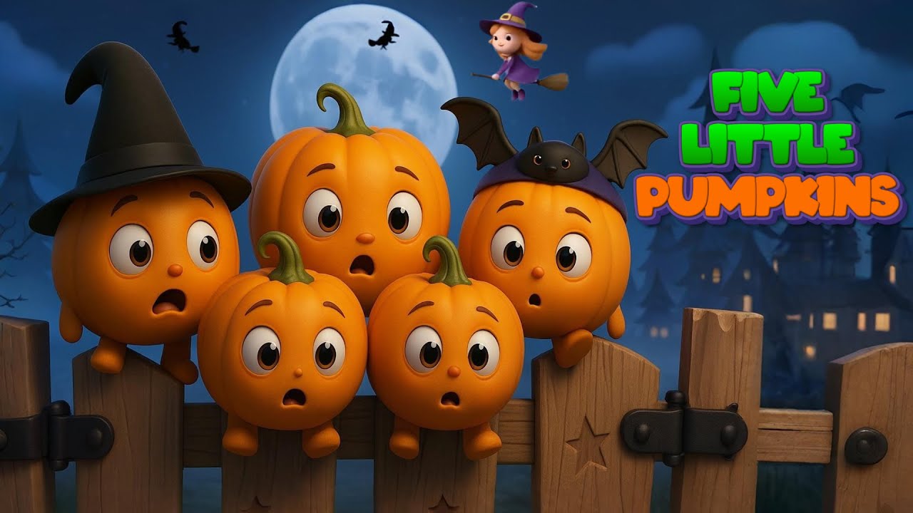 Five Little Pumpkins | Cute Halloween Song for Kids | Cessy Kids ...