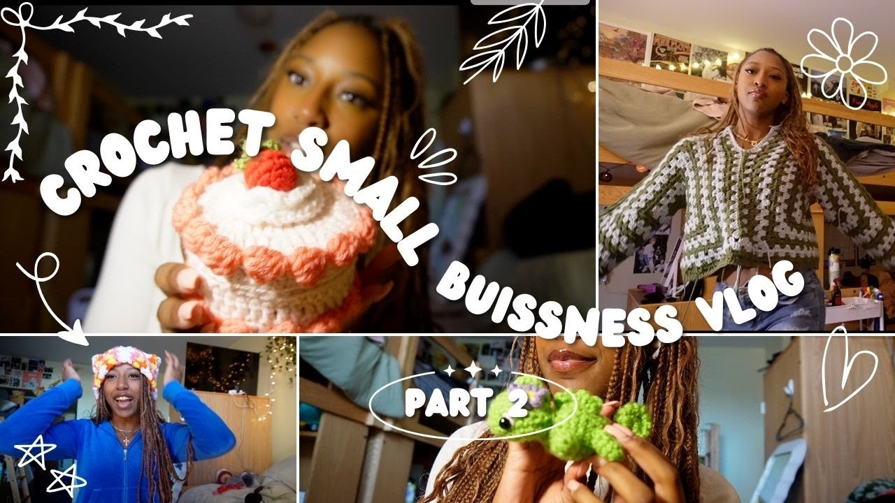 Crochet small business vlog part 2 - YouTube