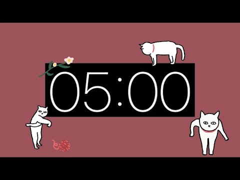 5 Minute Cat Countdown Timer - YouTube
