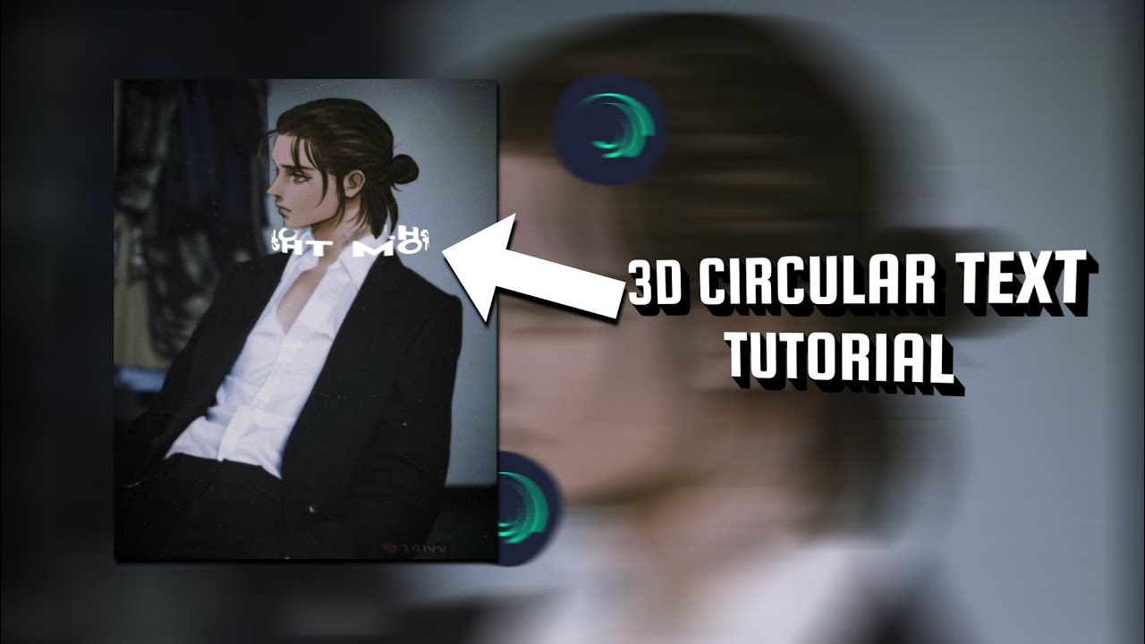 3D CIRCULAR TEXT|TUTORIAL ALIGHT MOTION|ANDROID| - YouTube
