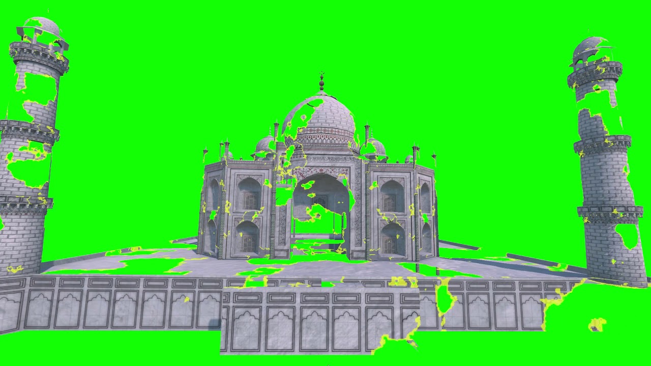 Top Free Green Screen Effects Pack Dissolve Building Taj Mahal and ...