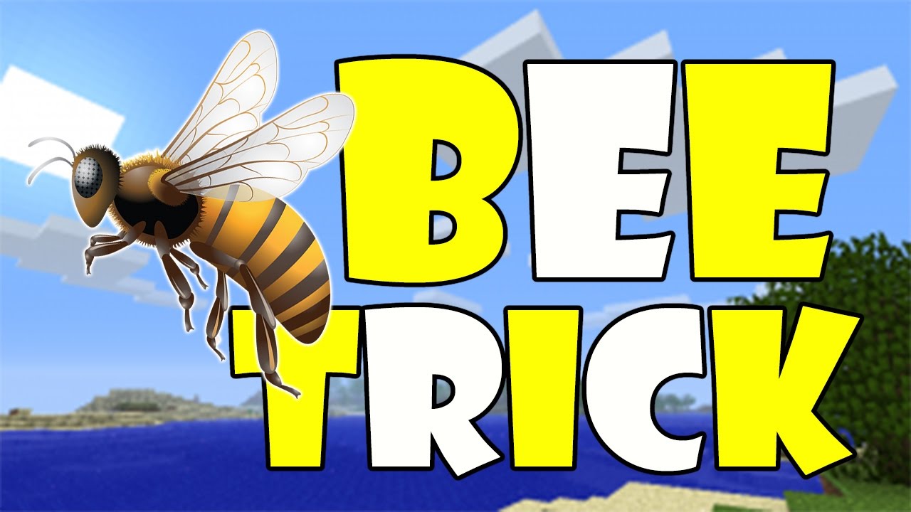 BEE TRICK | Minecraft PE (Pocket Edition) MCPE - YouTube