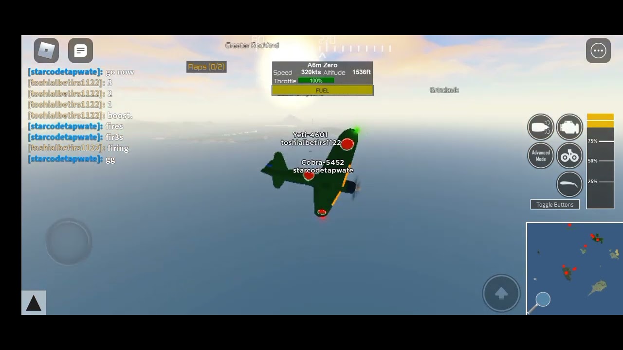 dogfight sea pacific(ptfs mobile) - YouTube