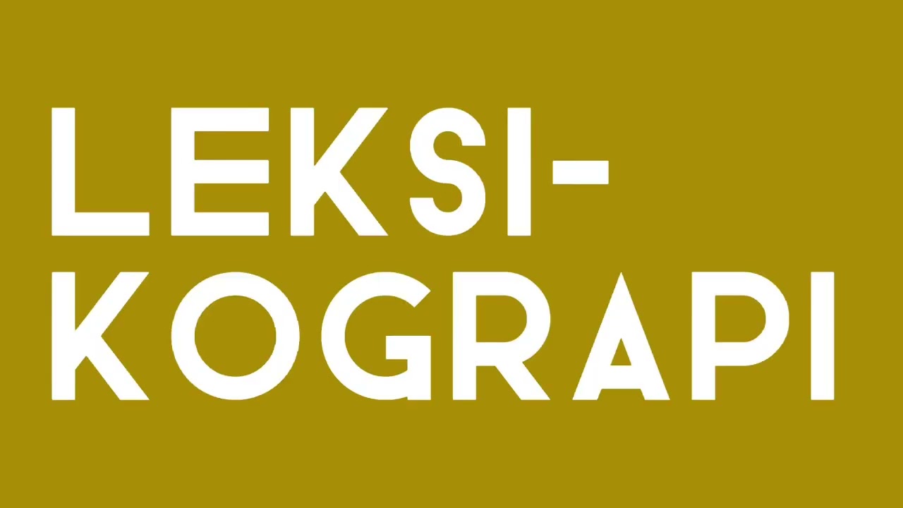 Lakas, Liksi, Leksikograpi (Teaser) - YouTube