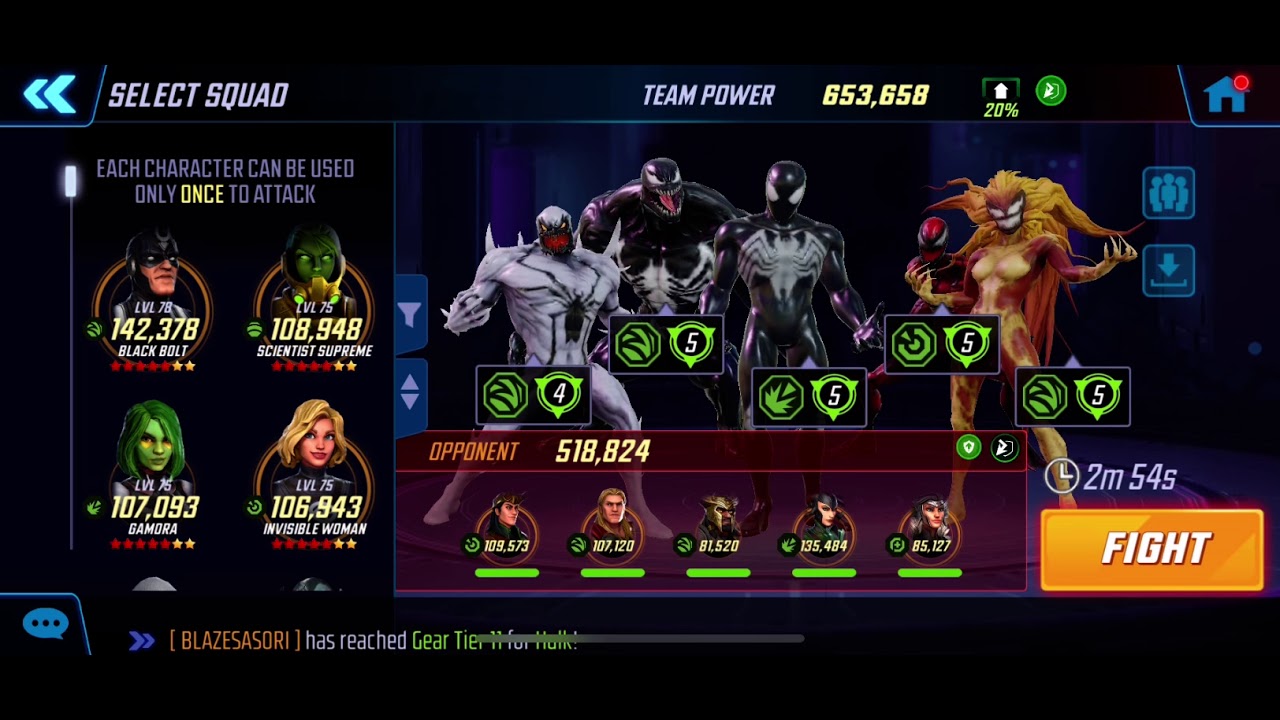 MSF War (Gold IV) Symbiotes vs Asgardians - Kill the Greg, get the ...