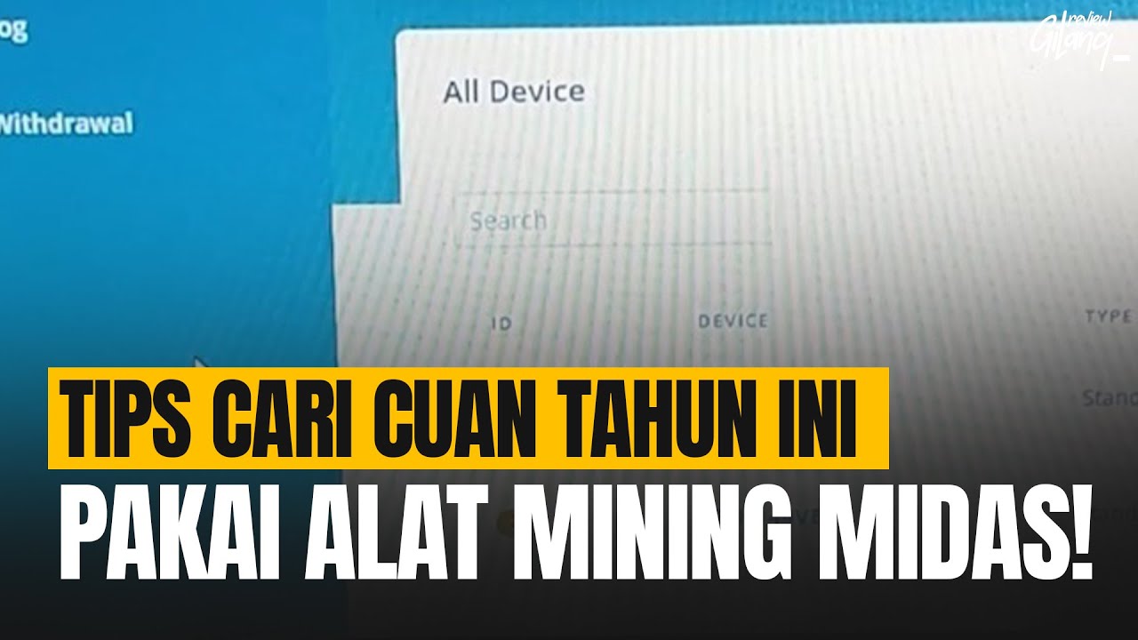 TIPS DAN TRICK CUAN TAHUN INI PAKAI ALAT MINING MIDAS!! - YouTube