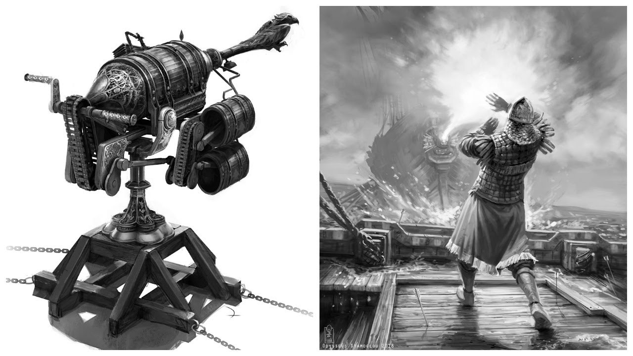 Ancient Byzantine Weapon, Spewing Hellfire (668-685 AD) - YouTube