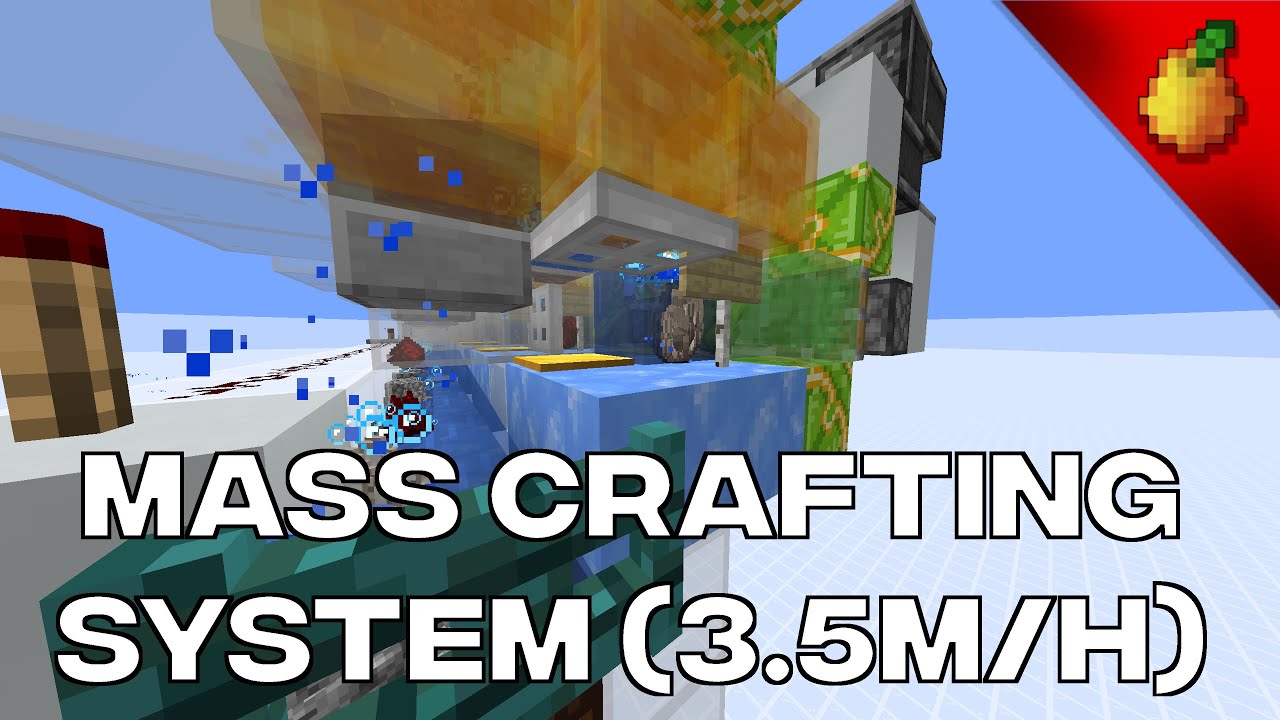Compact Mass Crafting System For 3.5m Items Per Hour - YouTube